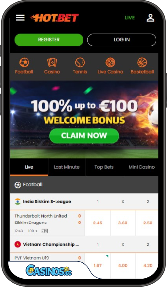 Hot.Bet Casino Mobile App - iOS & Android players accepted