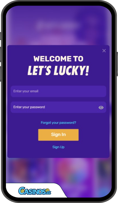 LetsLucky Casino Login - Sign in at your account