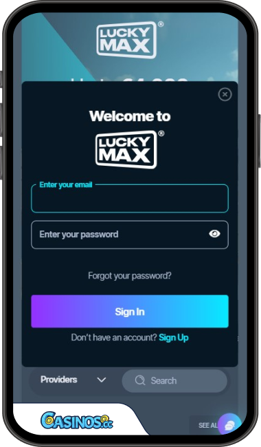Lucky Max Casino Login - Sign in at your account